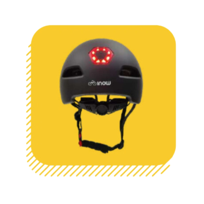 Capacete Inow Light Protect com luz de advertência - Acessório